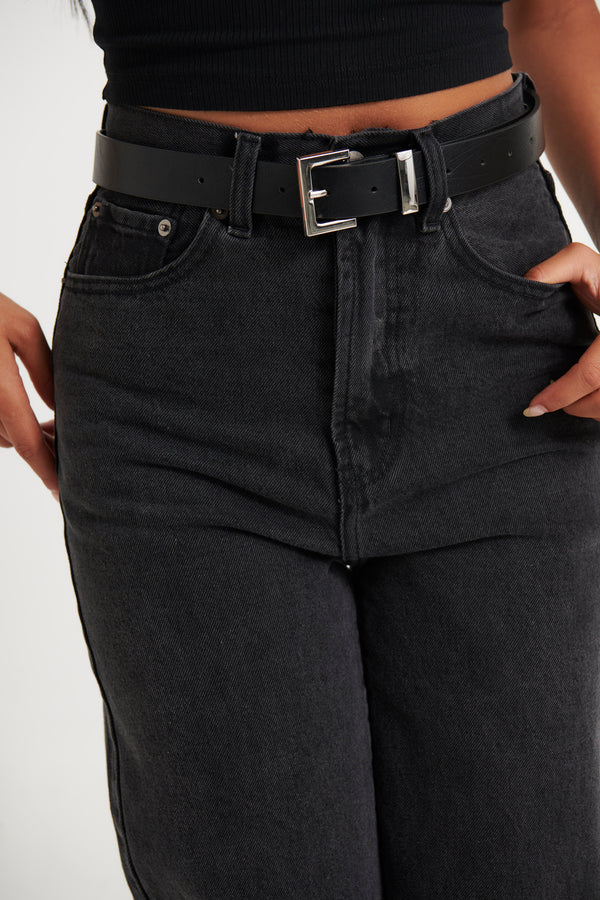 Half Square Basic Belt Silver