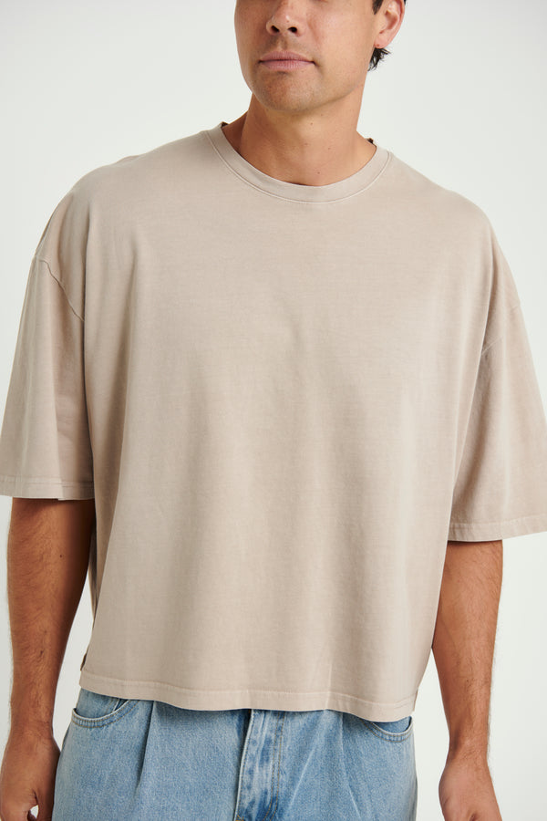 NTH Crop Box Tee Tan