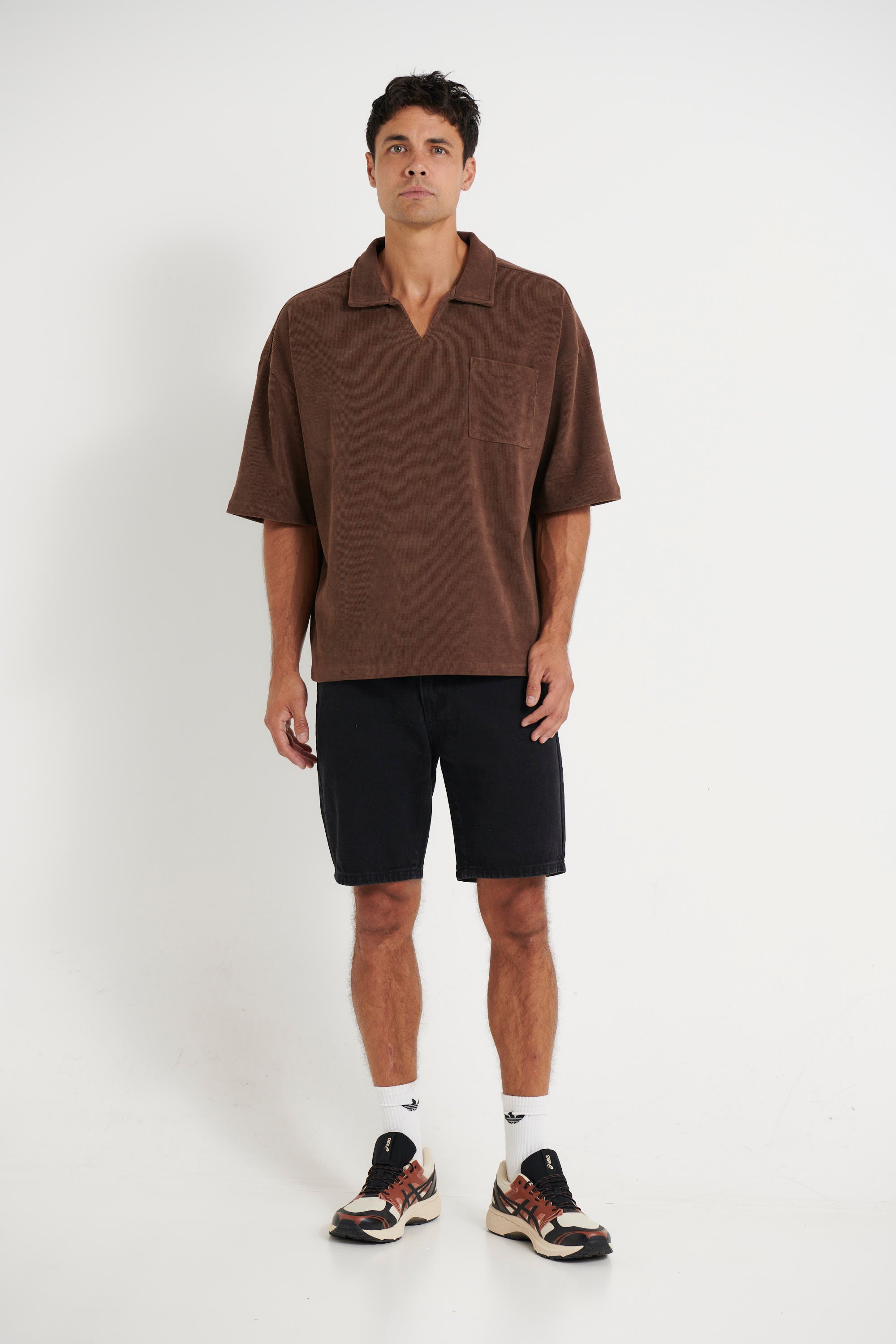 Neil Soft Cord Polo Choc