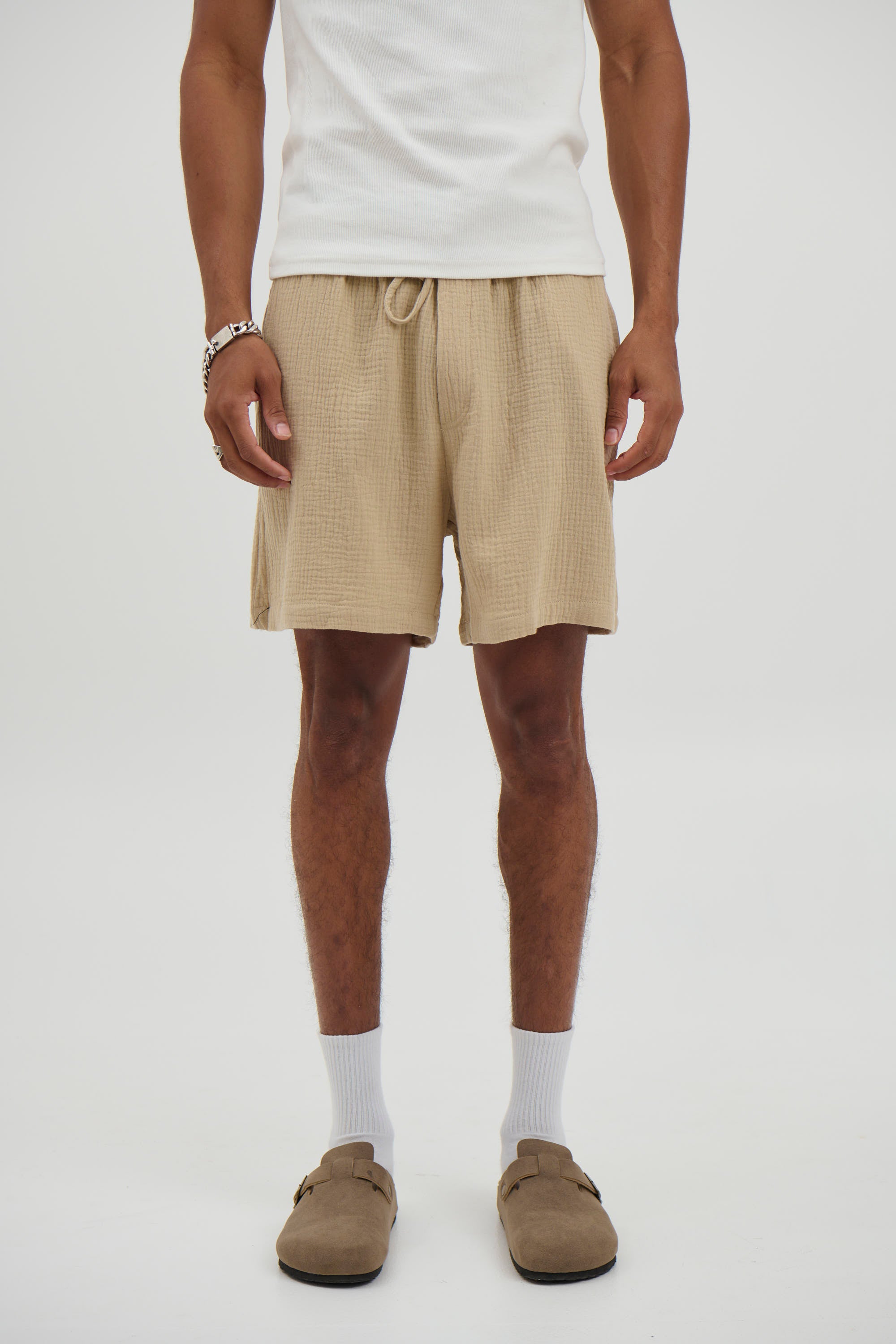 Tyler Texture Short Sand - FINAL SALE