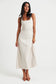 Alma Midi Dress Bone