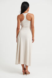 Alma Midi Dress Bone