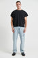 Raglan Crop Box Tank Black | Mens Crop Top Tank