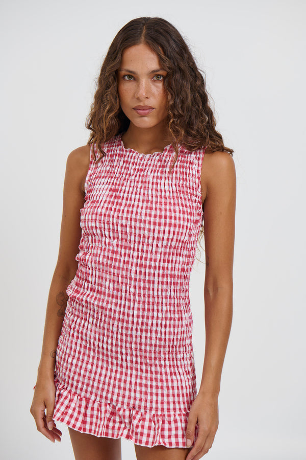 Angelique Mini Dress Cherry