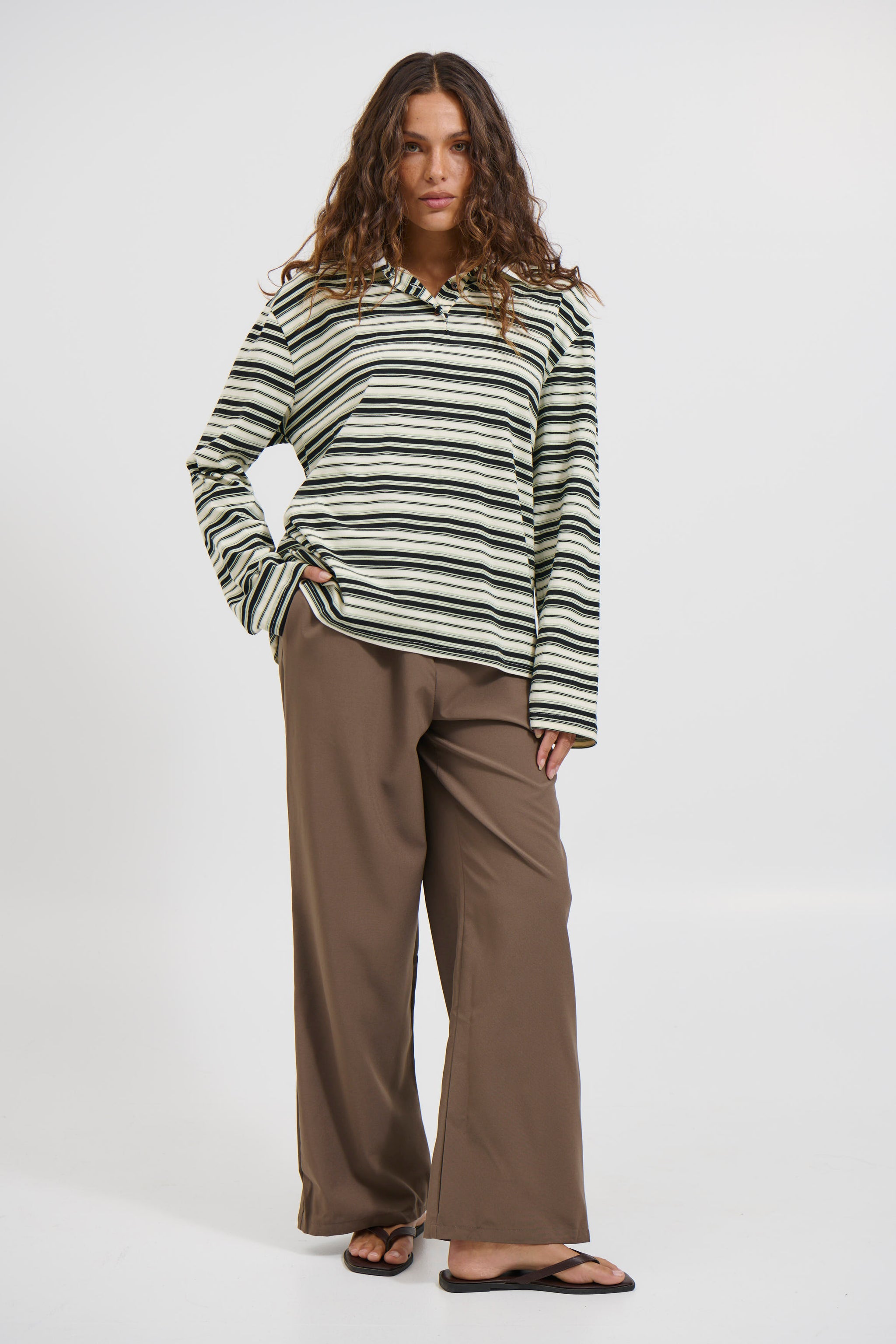 Arna Rugby Sweater Beige