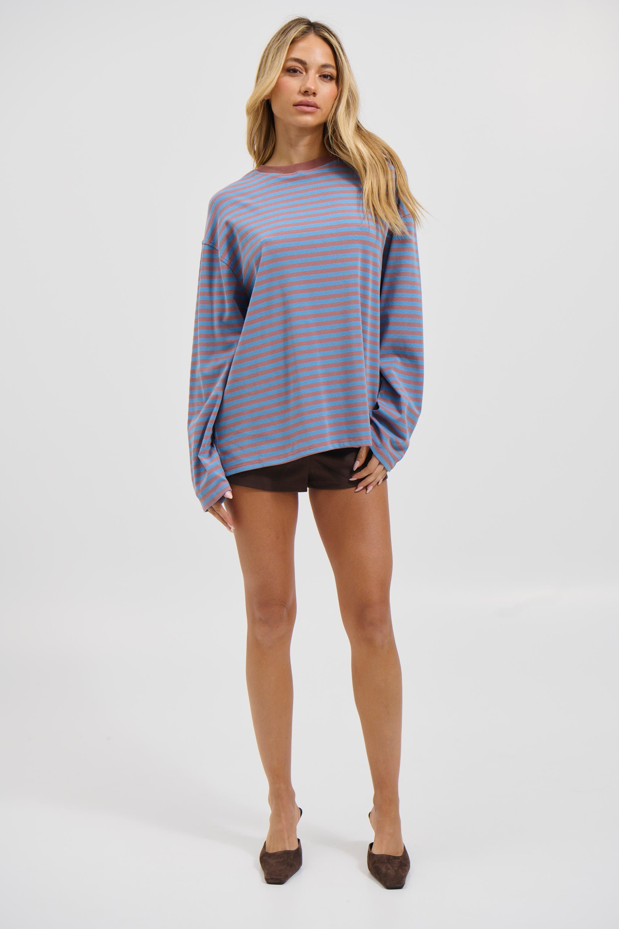 Asher Long Sleeve Chocolate