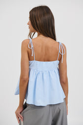 Chontelle Babydoll Top Sky