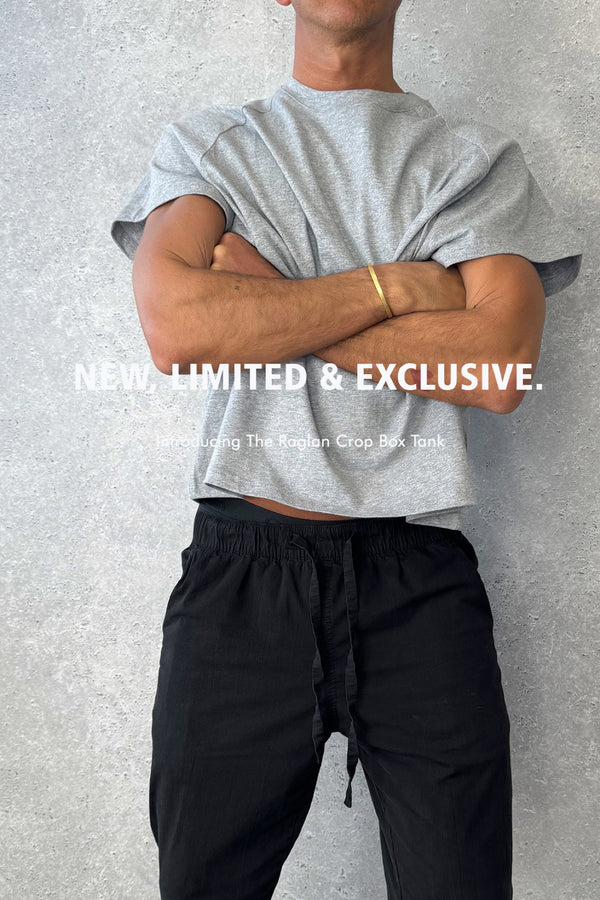 Raglan Crop Box Tank Grey