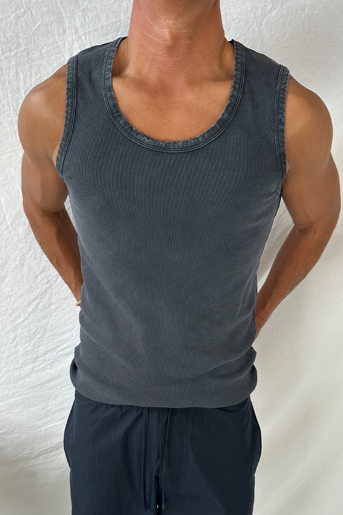 Mens Singlets & Tanks | Knitted & Ribbed Tank Tops