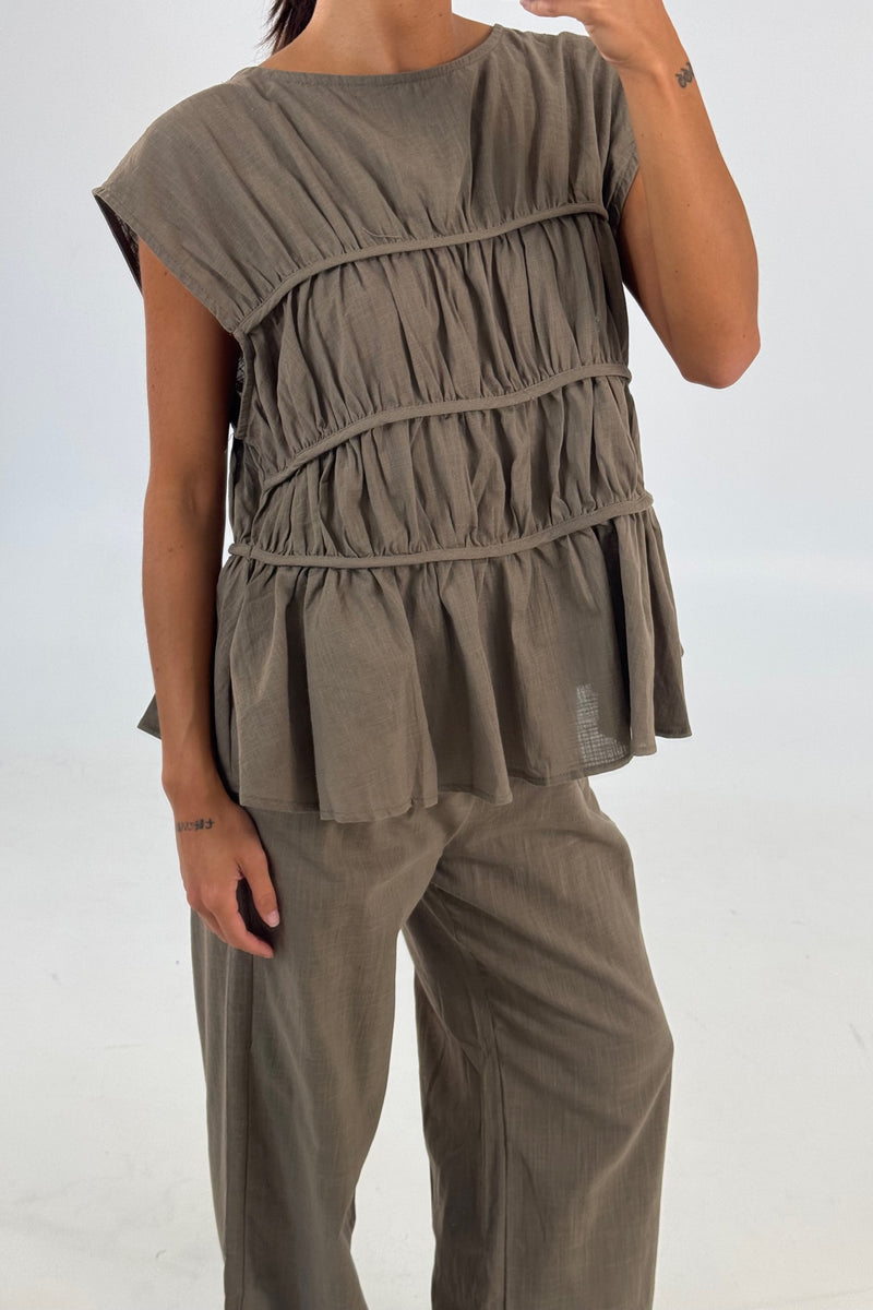 Buy Khaki Set | Cara Women's Matching Khaki Set
