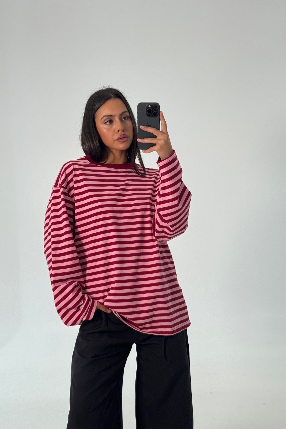 Madi Long Sleeve Strawberry