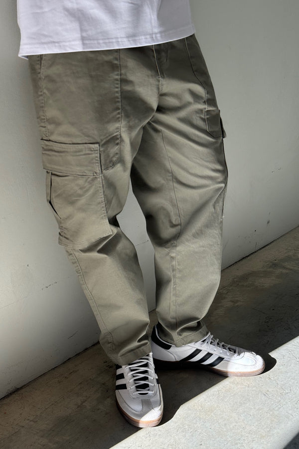 Damien Drop Cargo Pant Khaki - FINAL SALE
