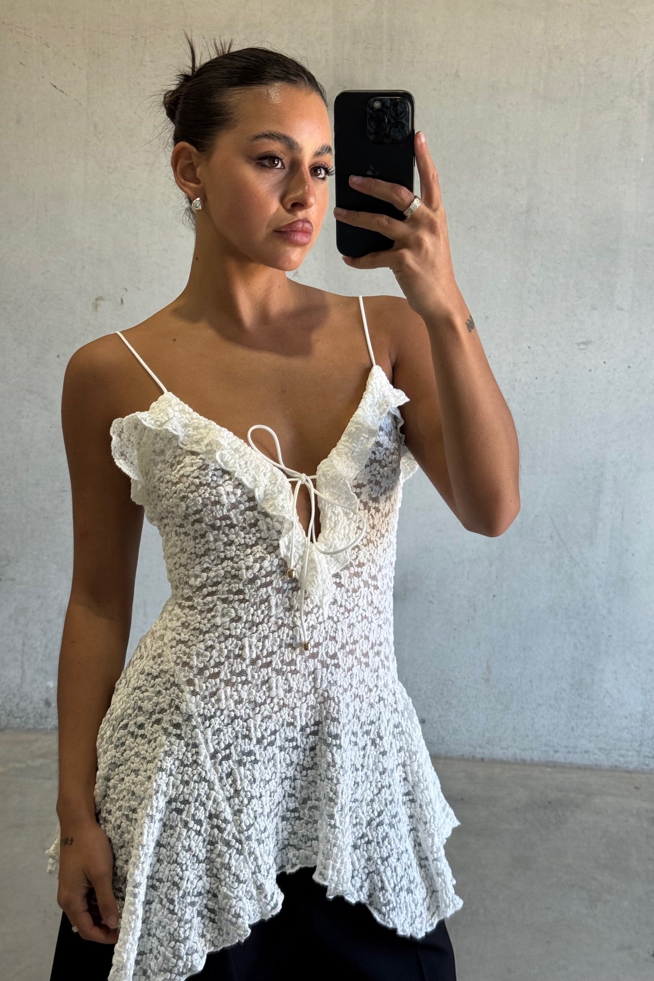 Sherridan Lace Top White