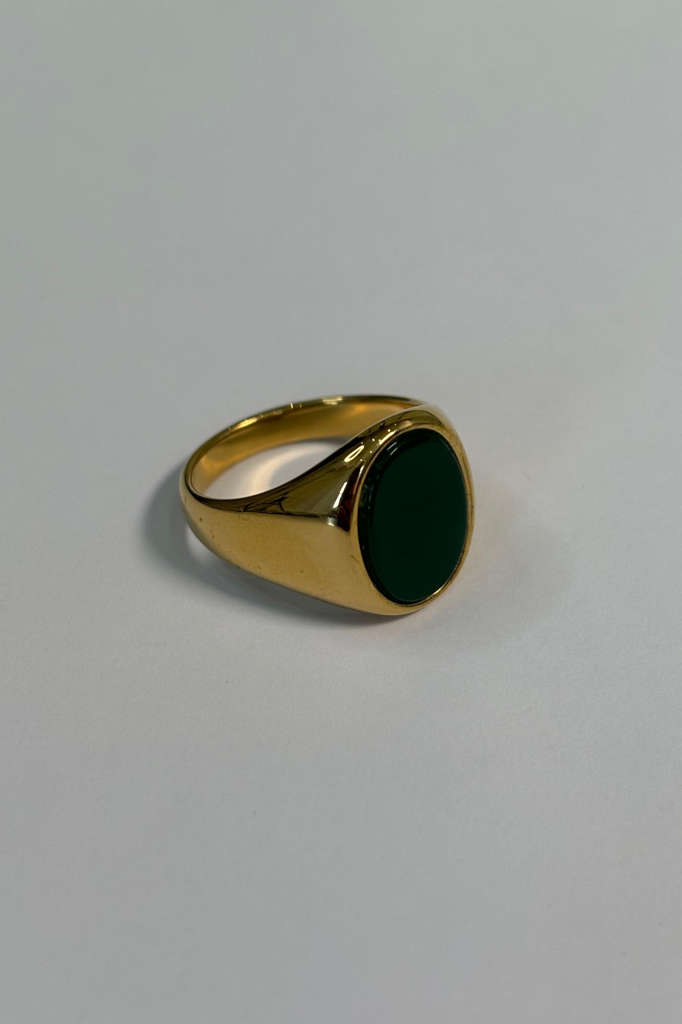 Premium NTH Stone Ring 18K Gold Plated Emerald