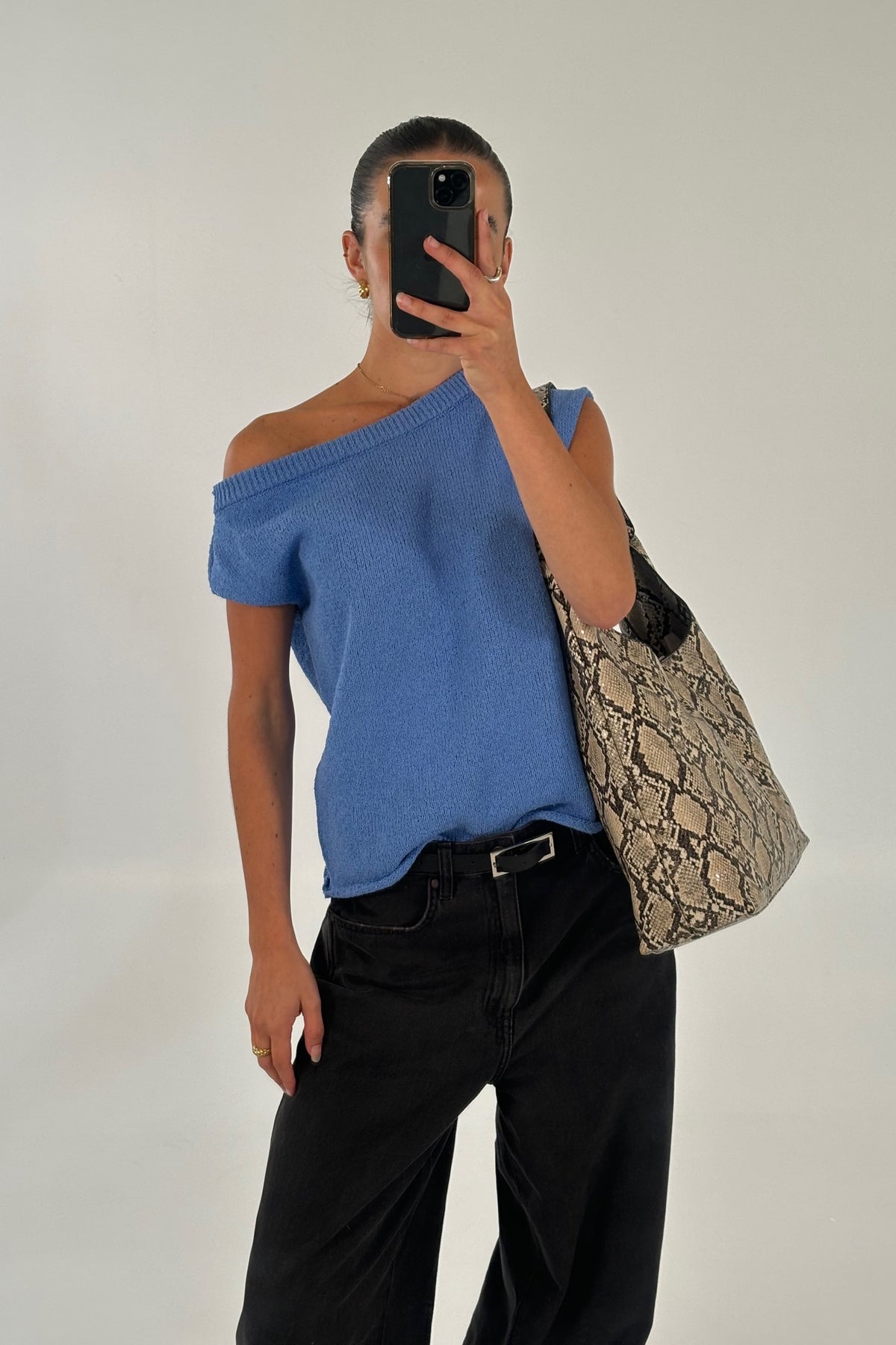 Kaisha Crop Knit Cobalt