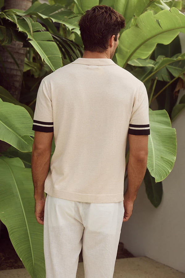 Joshua Shirt Sand/Black